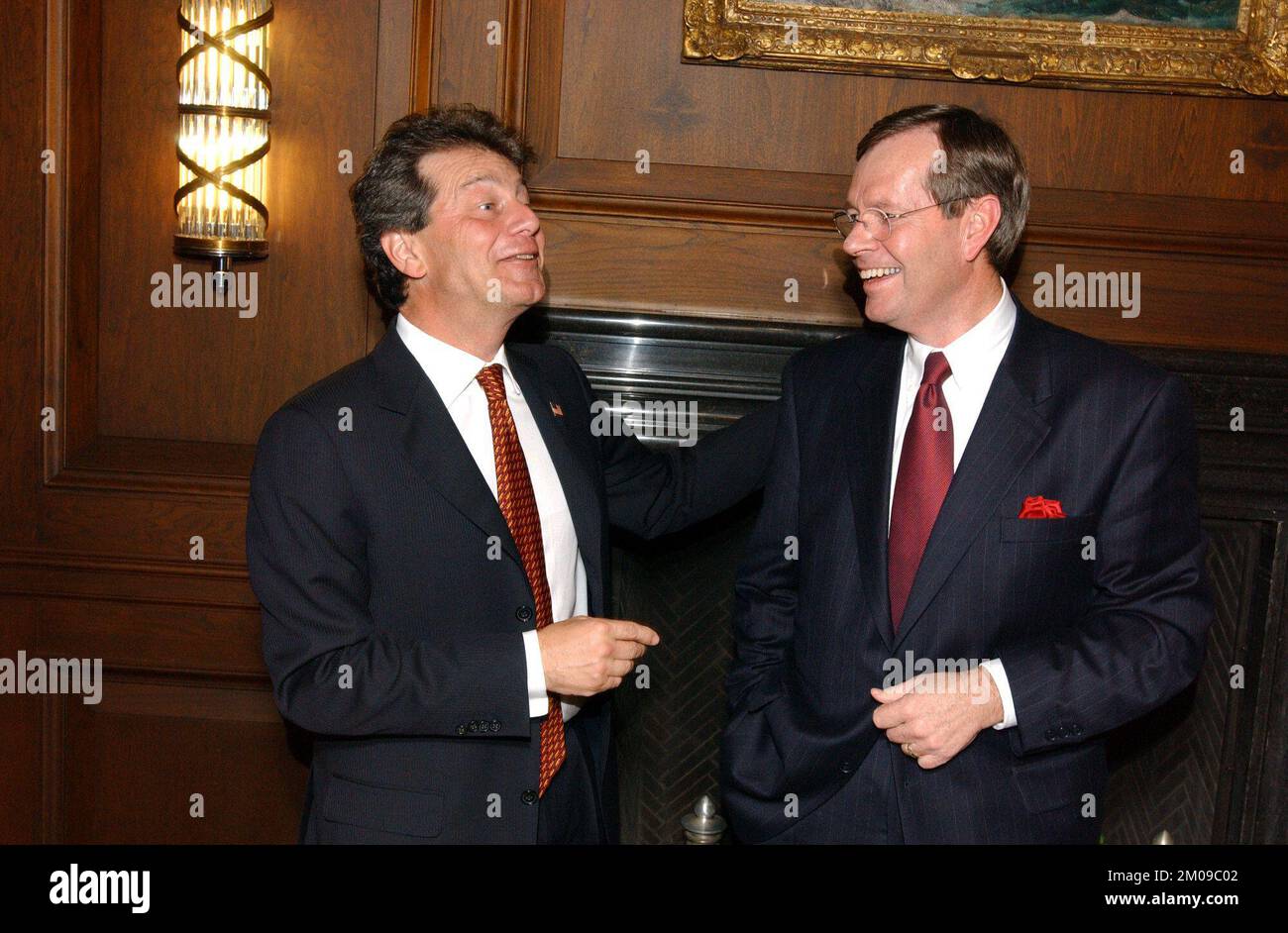 Administrator Mike Leavitt meets Ambassador Cliff Sobel , Environmental ...