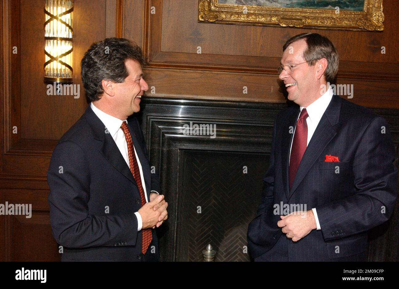 Administrator Mike Leavitt meets Ambassador Cliff Sobel , Environmental ...