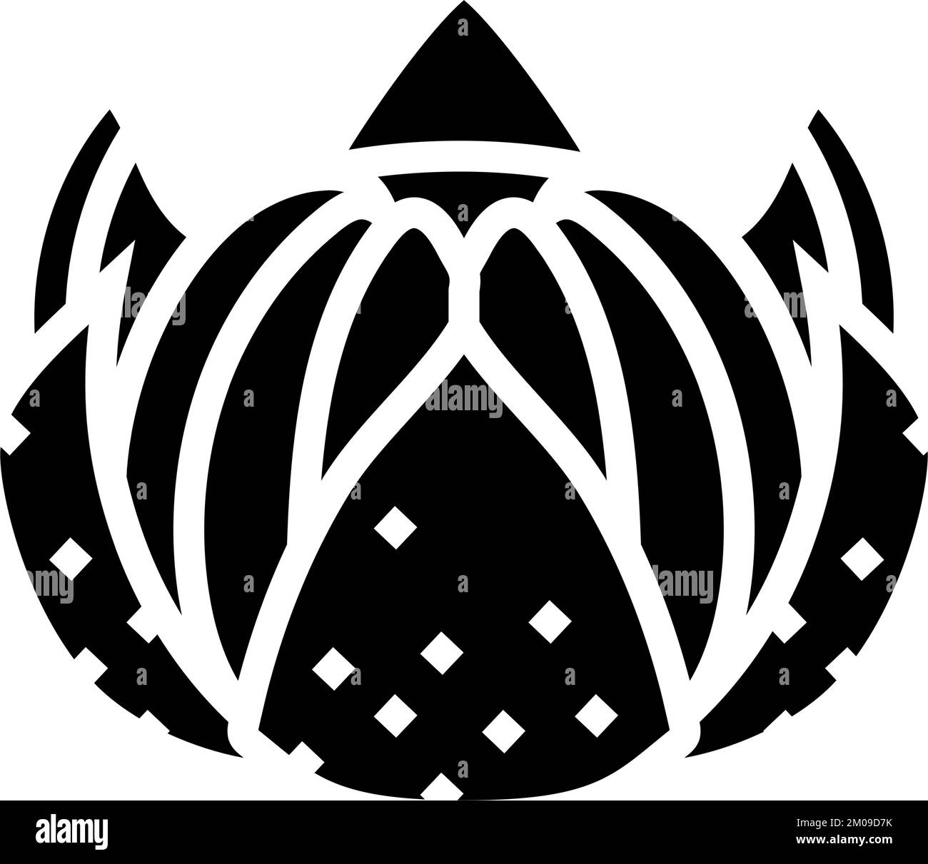 clementine mandarin glyph icon vector illustration Stock Vector Image ...