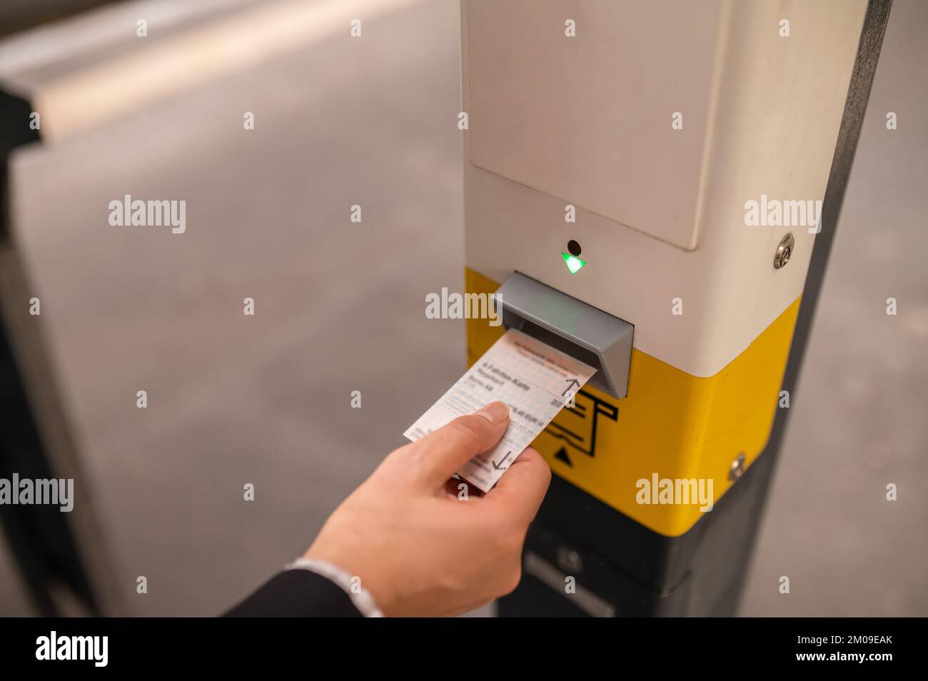 Taking ticket hi-res stock photography and images - Alamy