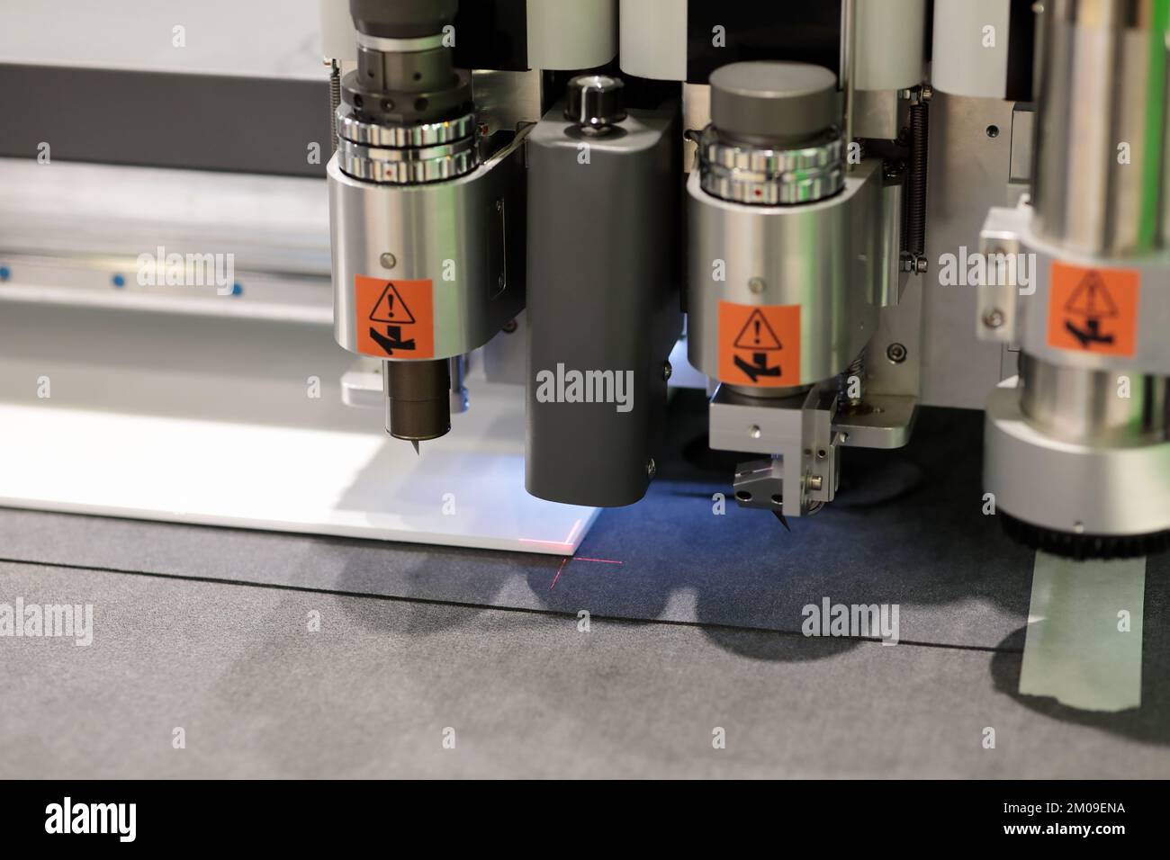 Flatbed textile cutting machine hi-res stock photography and images - Alamy