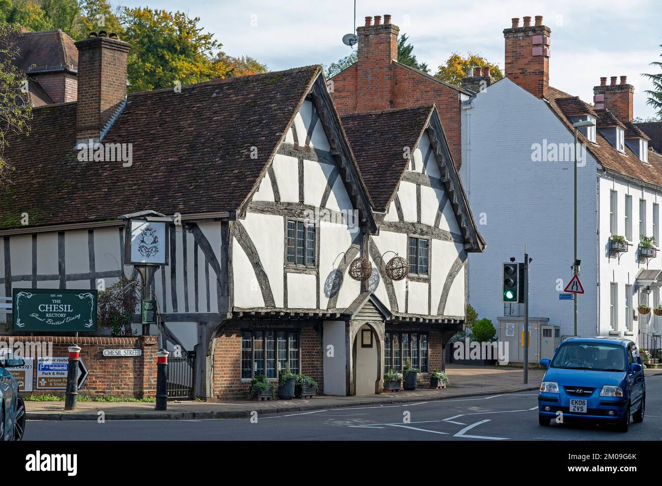 Half-timbered house, Winchester, Hampshire, England, Great Britain ...