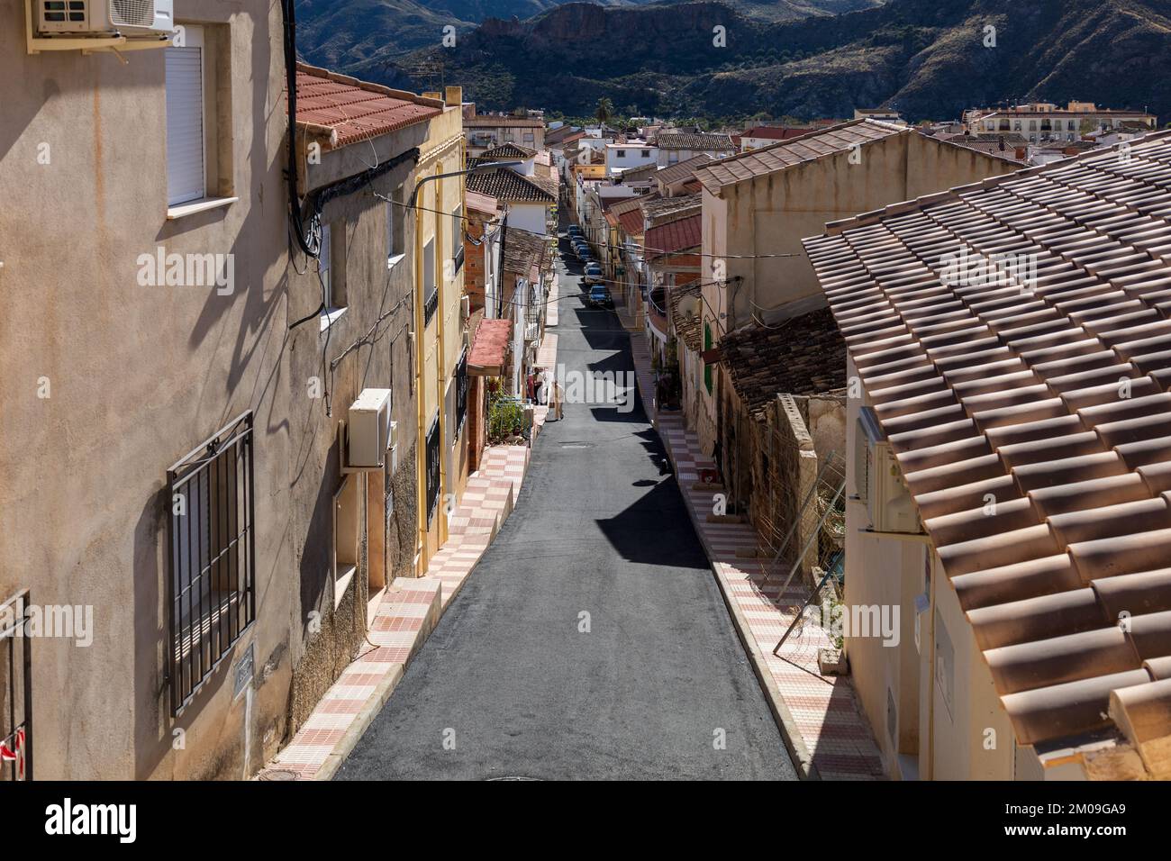 Narrow Streets in Cantoria Town, Almanzora Valley, Almeria province ...