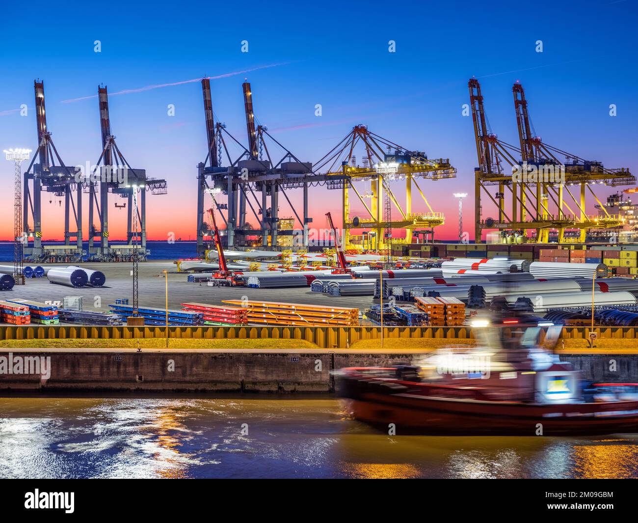 Container Port in Bremerhaven, Germany, Europe Stock Photo - Alamy