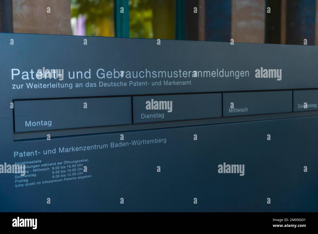 Haus der Wirtschaft, mailbox for the German Patent and Trade Mark ...