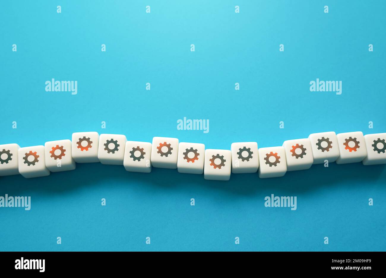 Poorly functioning process chain with costs. Lack of optimization, poor ...