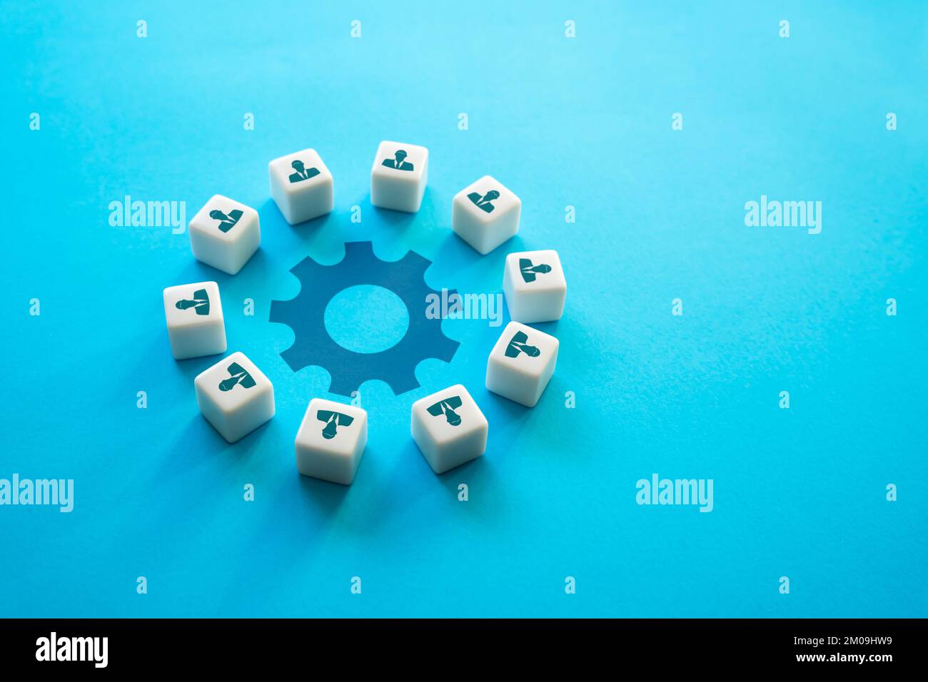 People cooperate on the development of the project. Joint efforts on ...