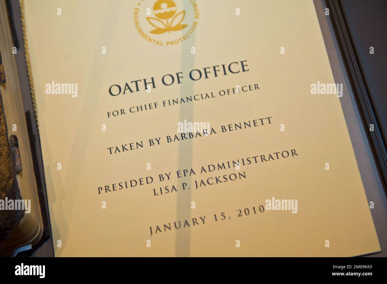 Office of the Administrator (Lisa P. Jackson) - Oath of Office for ...
