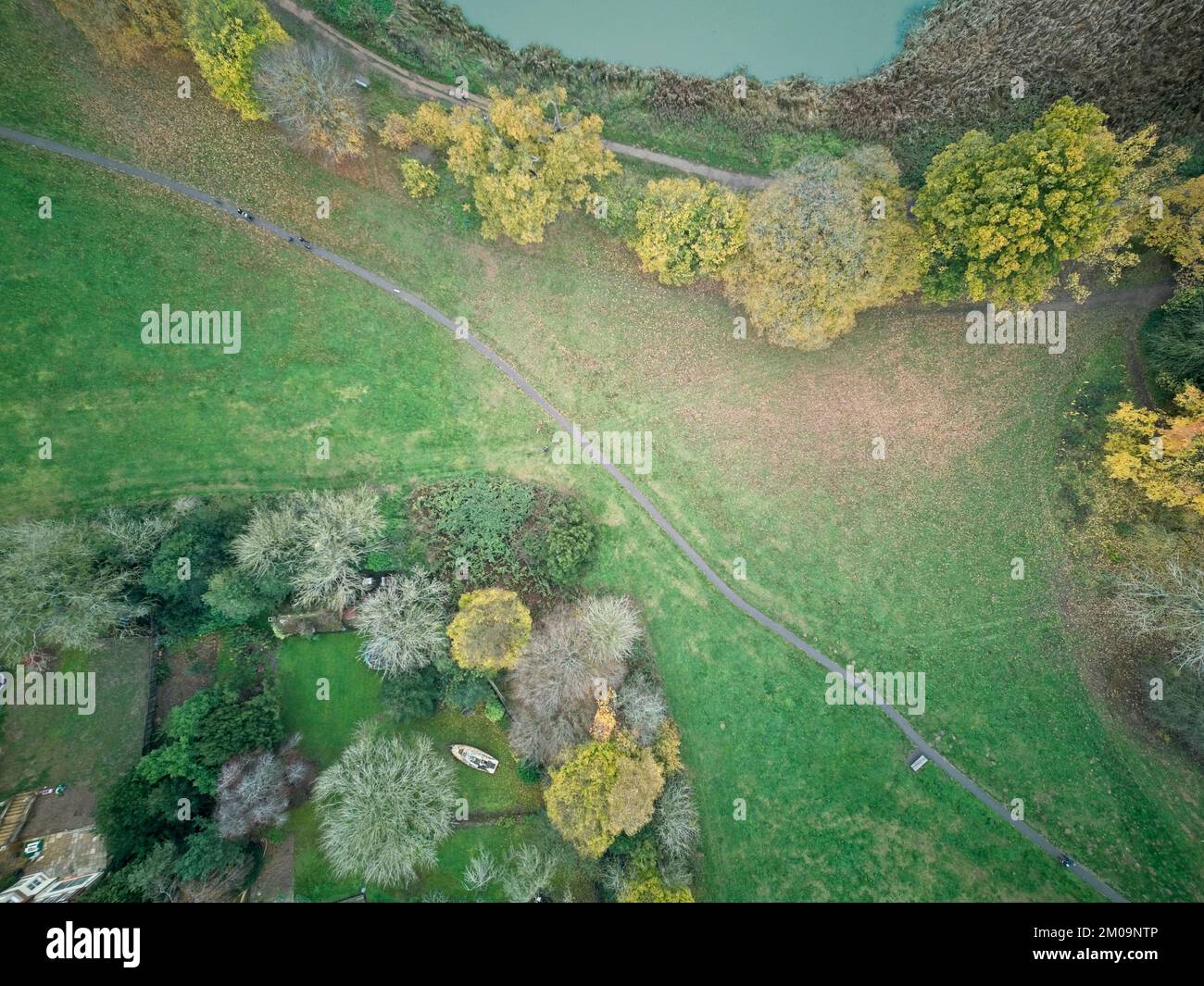 Aerial drone shot fields covered hi-res stock photography and images ...