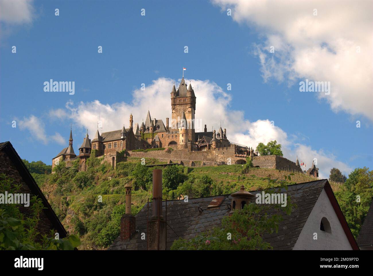 view of Cochem castle from Cochem-Cond Stock Photo - Alamy