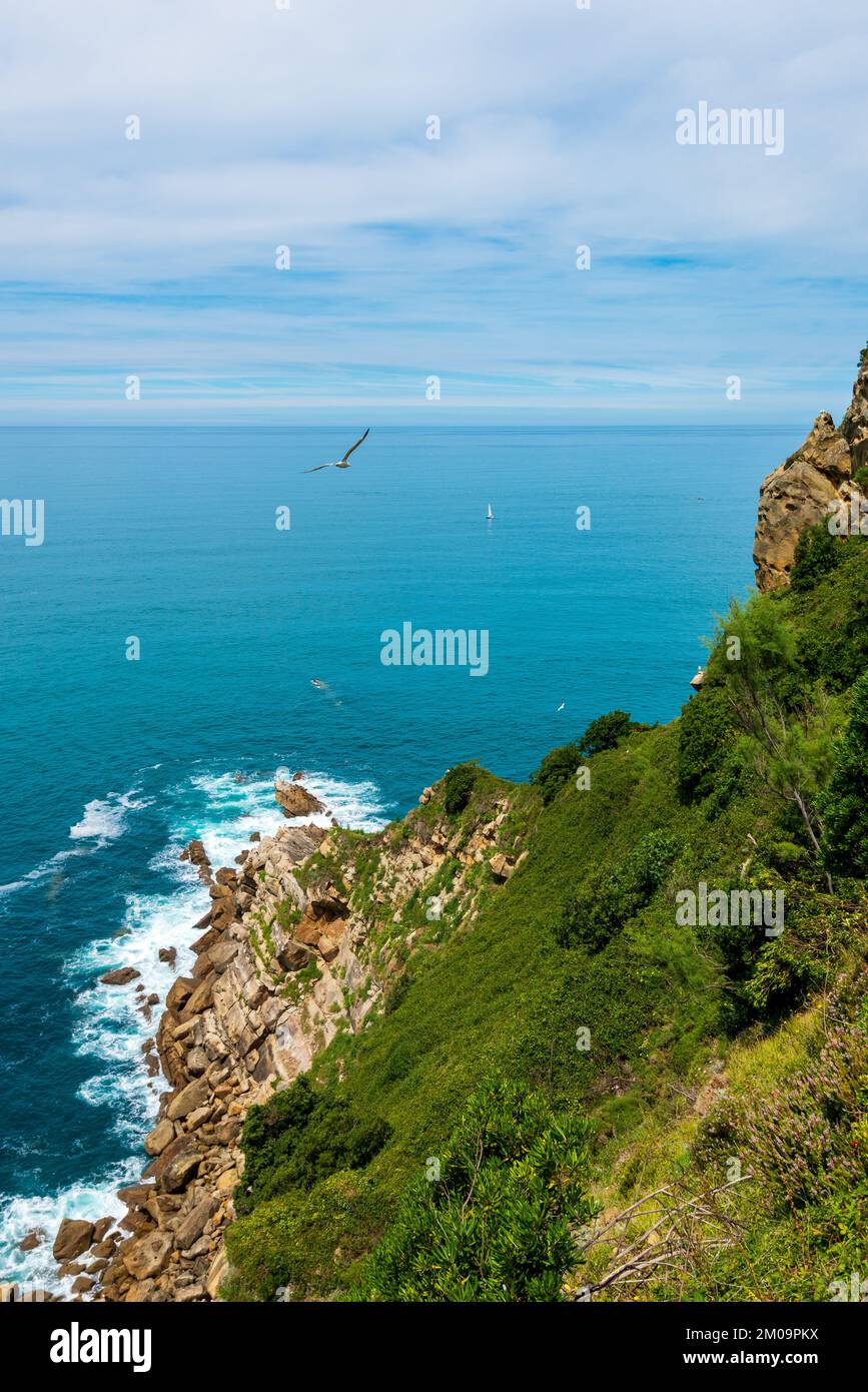 View of cliffs against horizon Stock Photo - Alamy