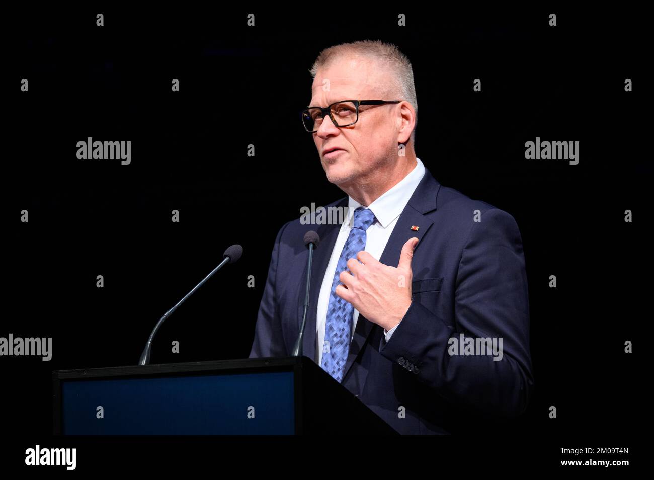 Hamburg, Germany. 04th Dec, 2022. Jochen Brühl, Chairman of Tafel Deutschland e.V., during his ...