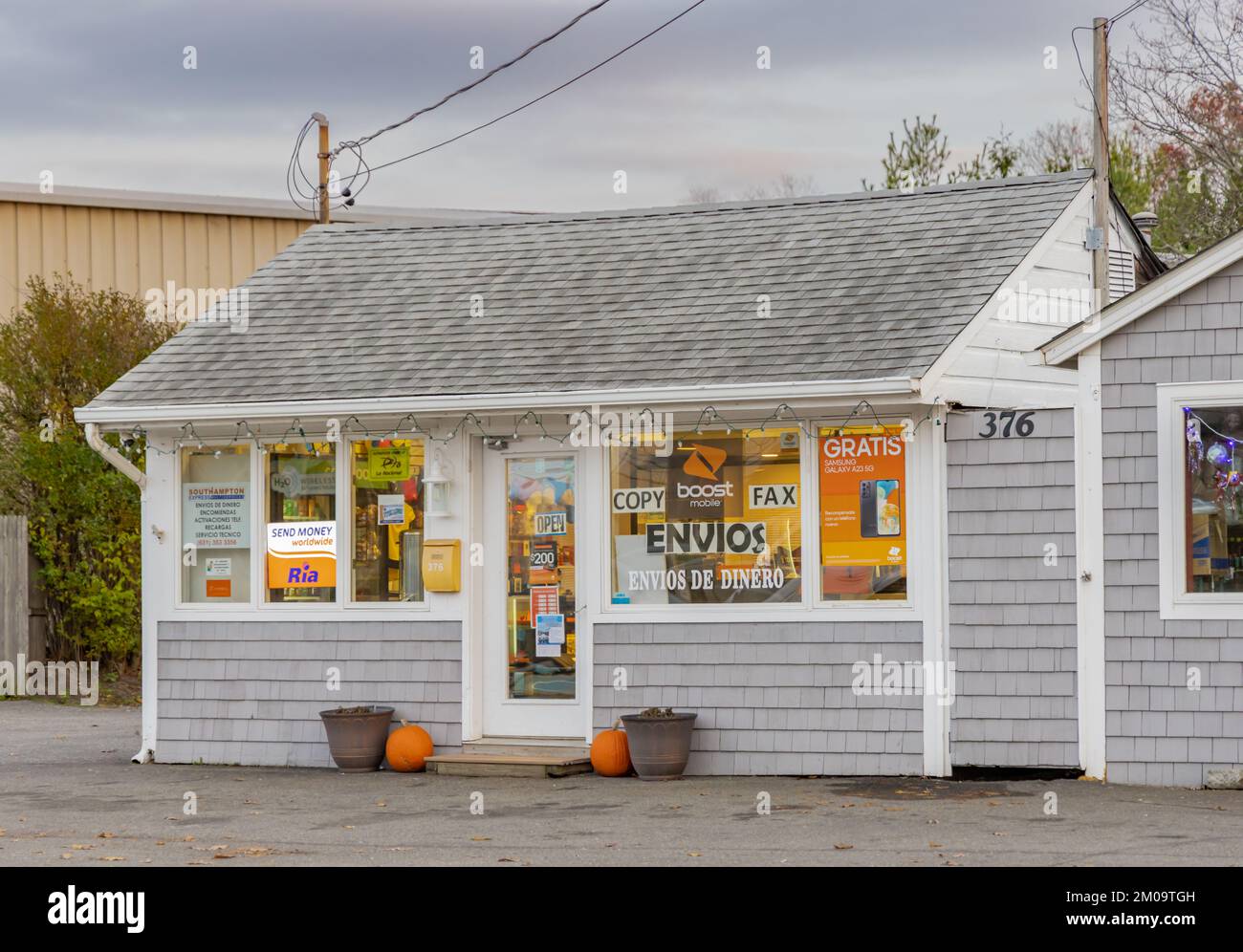 Front exteriort of a business at 376 county road 39 in Southampton, NY ...