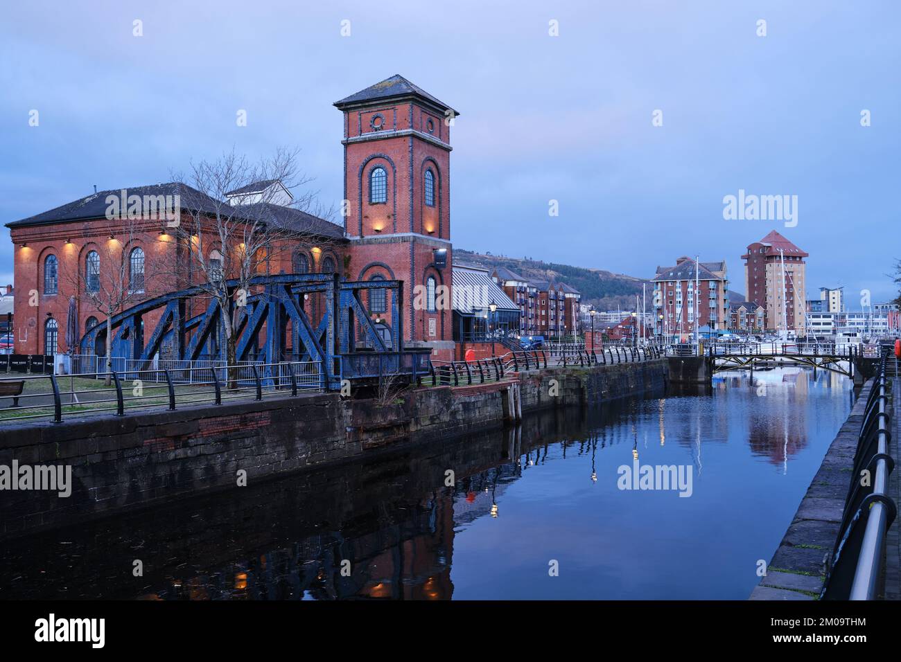 The Pump House in the Maritime Quarter, Swansea Stock Photo - Alamy
