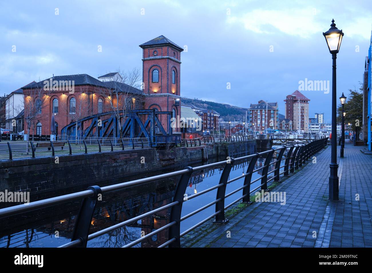 The Pump House in the Maritime Quarter, Swansea Stock Photo - Alamy