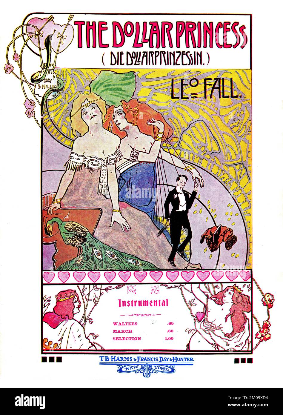The Dollar Princess, 1909 Illustrated sheet music Stock Photo - Alamy