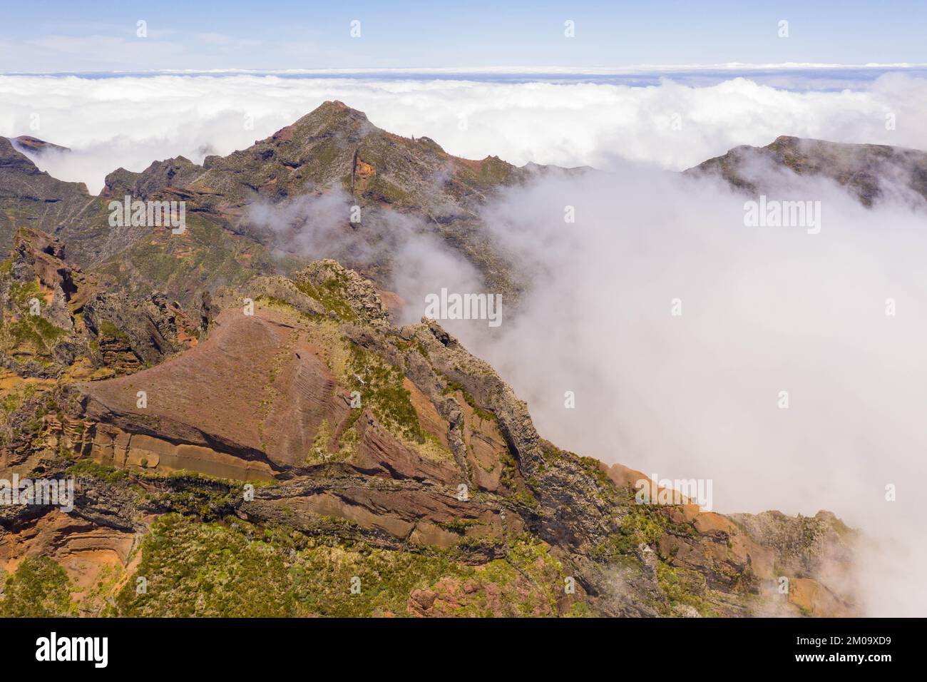 Stunning aerial mountain ridge in hi-res stock photography and images ...