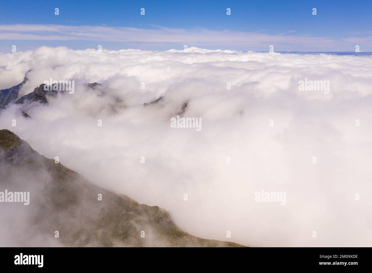 Stunning aerial mountain ridge in hi-res stock photography and images ...