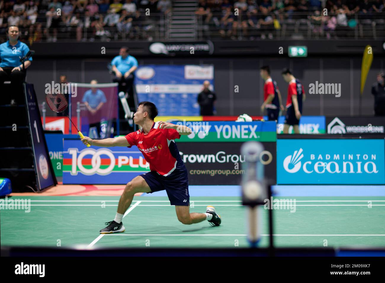 LU Guang Zu of China in action during the singles match between LU ...
