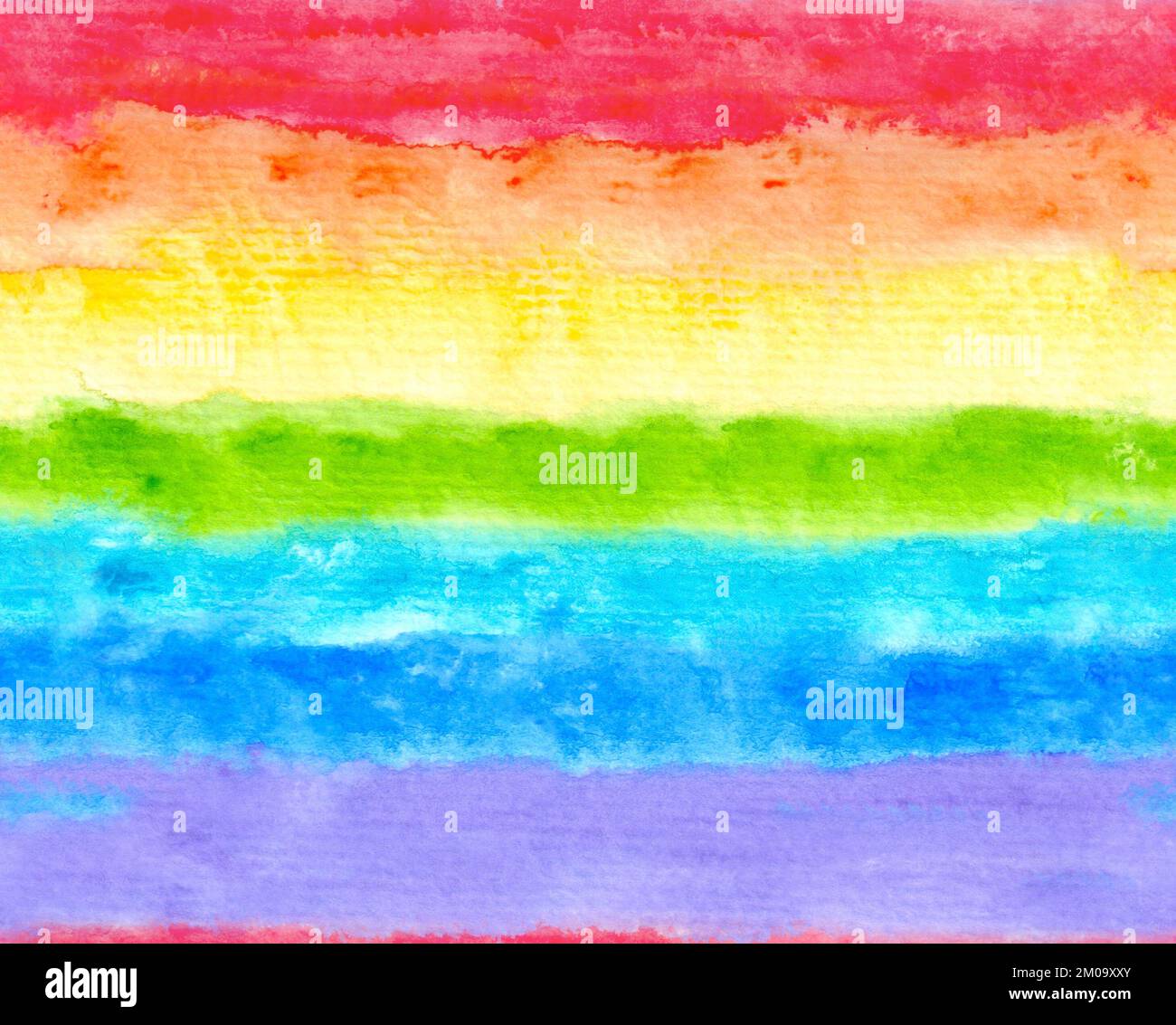 Colorful seamless rainbow pattern. Hand drawn watercolor background ...