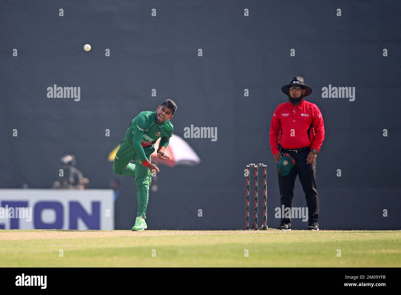 Mehedy Hasan Miraz during the Bangladesh-India 1st One Day ...