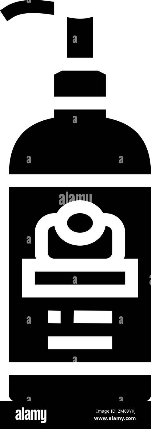 hair palm oil glyph icon vector illustration Stock Vector Image & Art ...