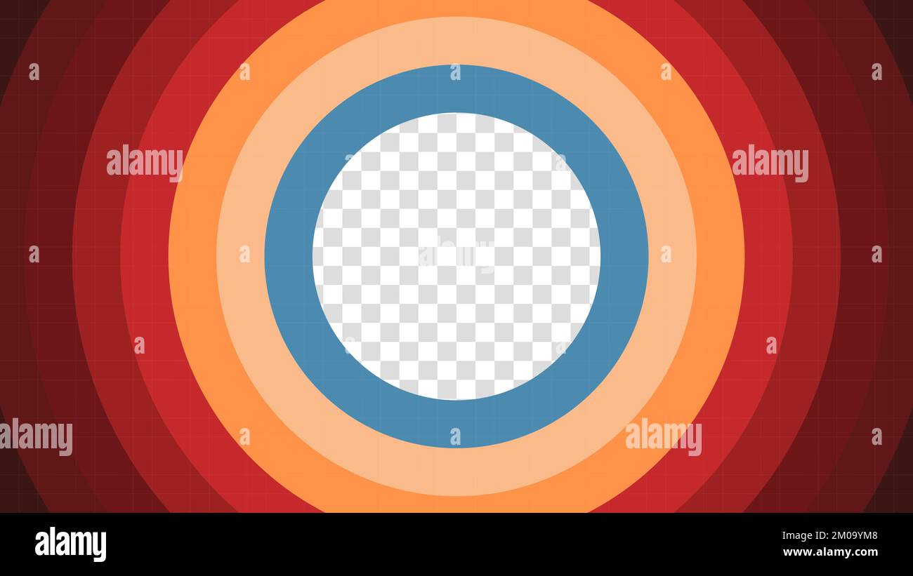 Abstract 1970's 1980's 1960's background with circles element and retro ...