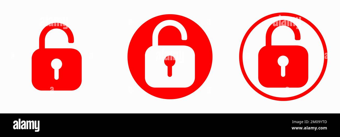 Unlock icons set. Unlock sign and symbol. unlocked padlock icon Stock ... Unlock icons set. Unlock sign and symbol. unlocked padlock icon Stock ...