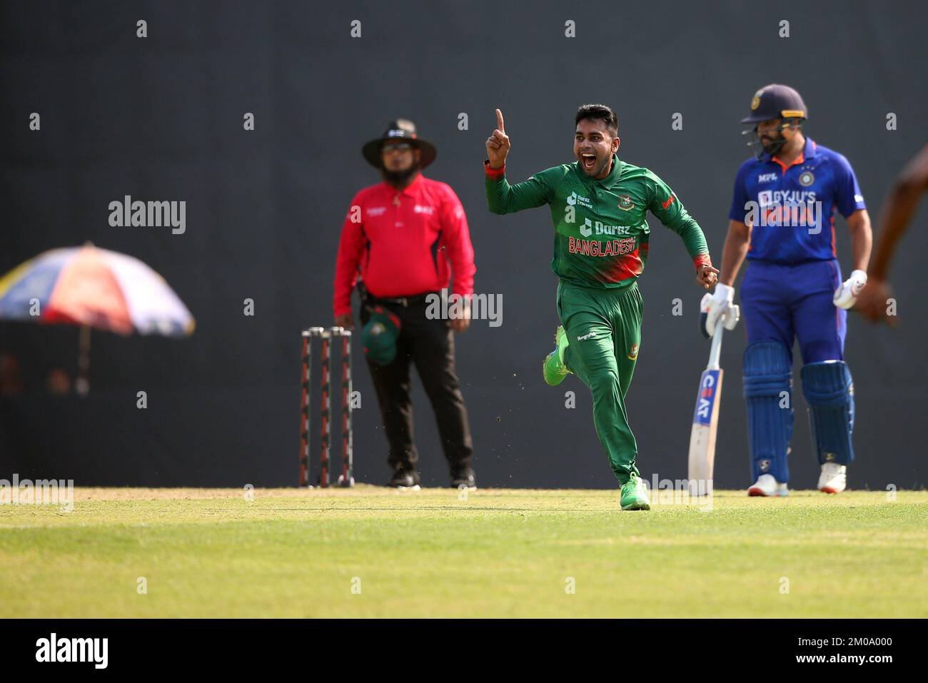 Mehedy Hasan Miraz during the Bangladesh-India 1st One Day ...