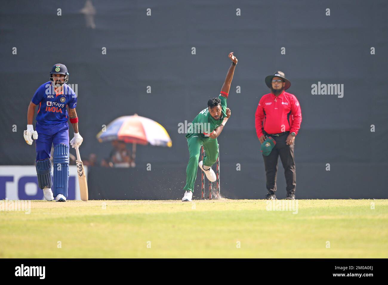 Bangladeshi Fast Bowler Ebadot Hossain During The Bangladesh India 1st