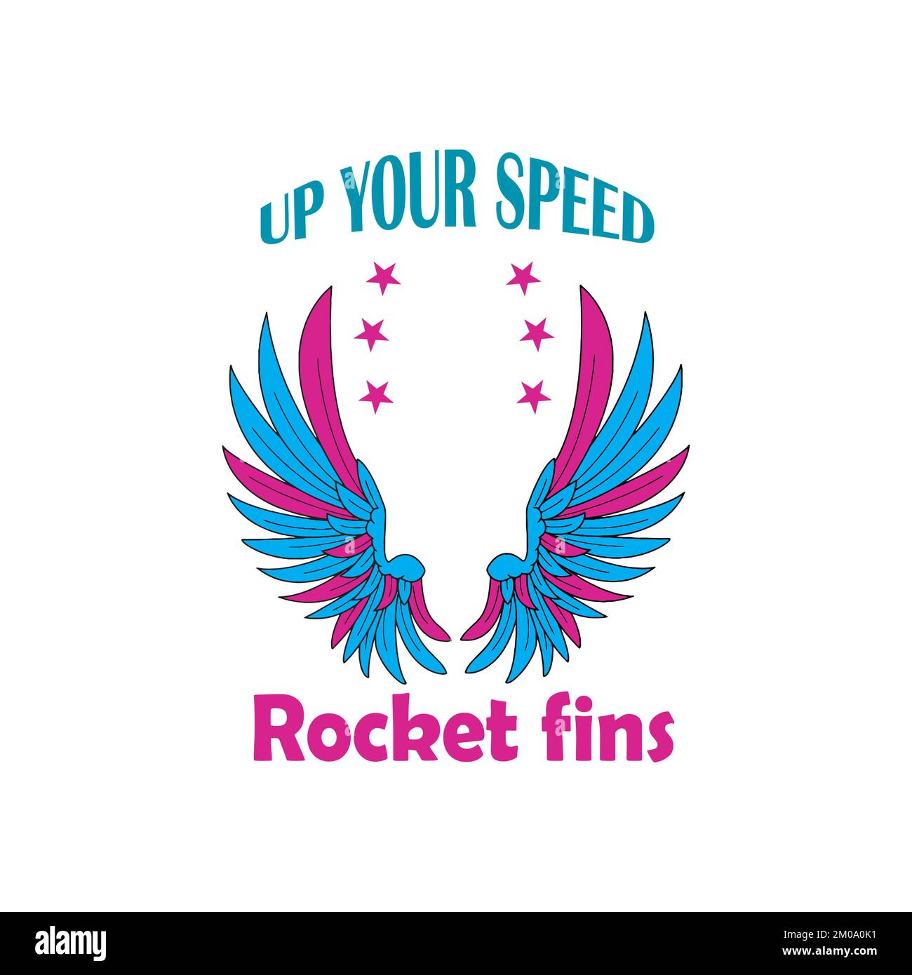 Flying illustration design, rocket t-shirt vector design Stock Vector ...