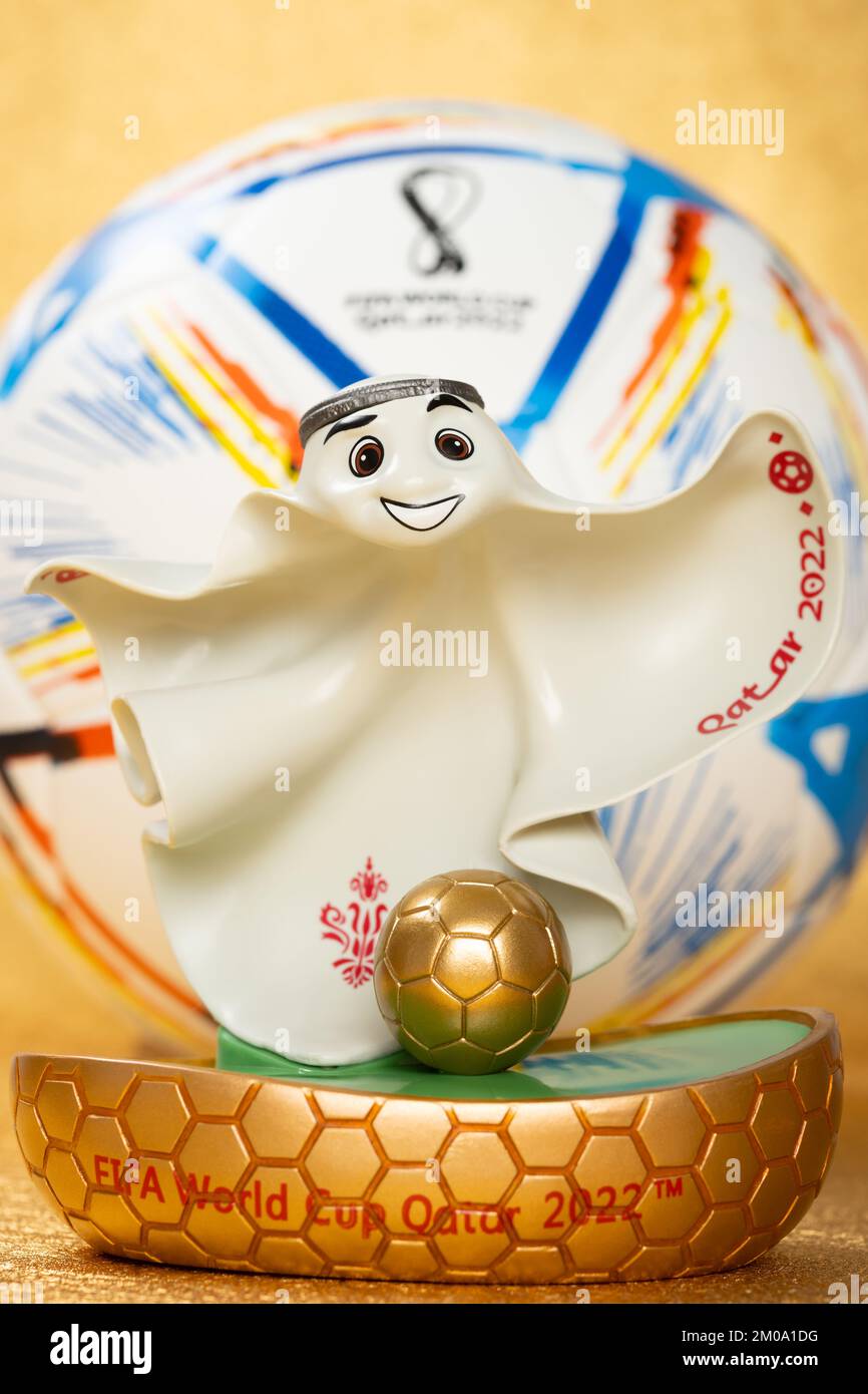 ZHONGSHAN China-December 5,2022:Qatar World Cup 2022 official mascot La ...