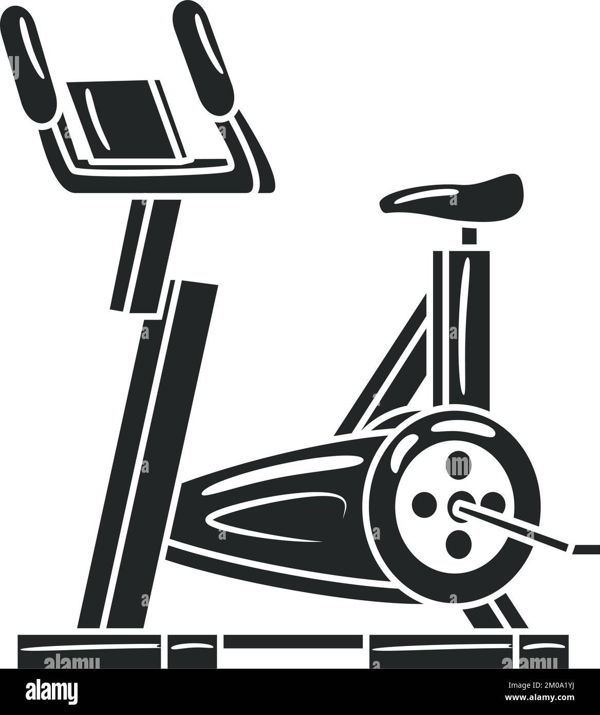 gym bicycle static Stock Vector Image & Art - Alamy