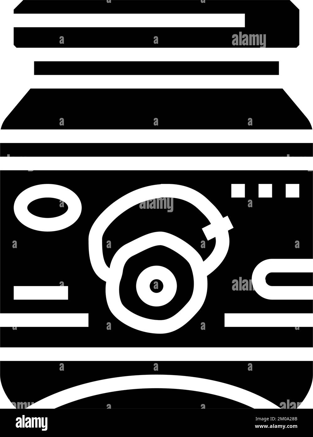 cooking palm oil glyph icon vector illustration Stock Vector Image ...