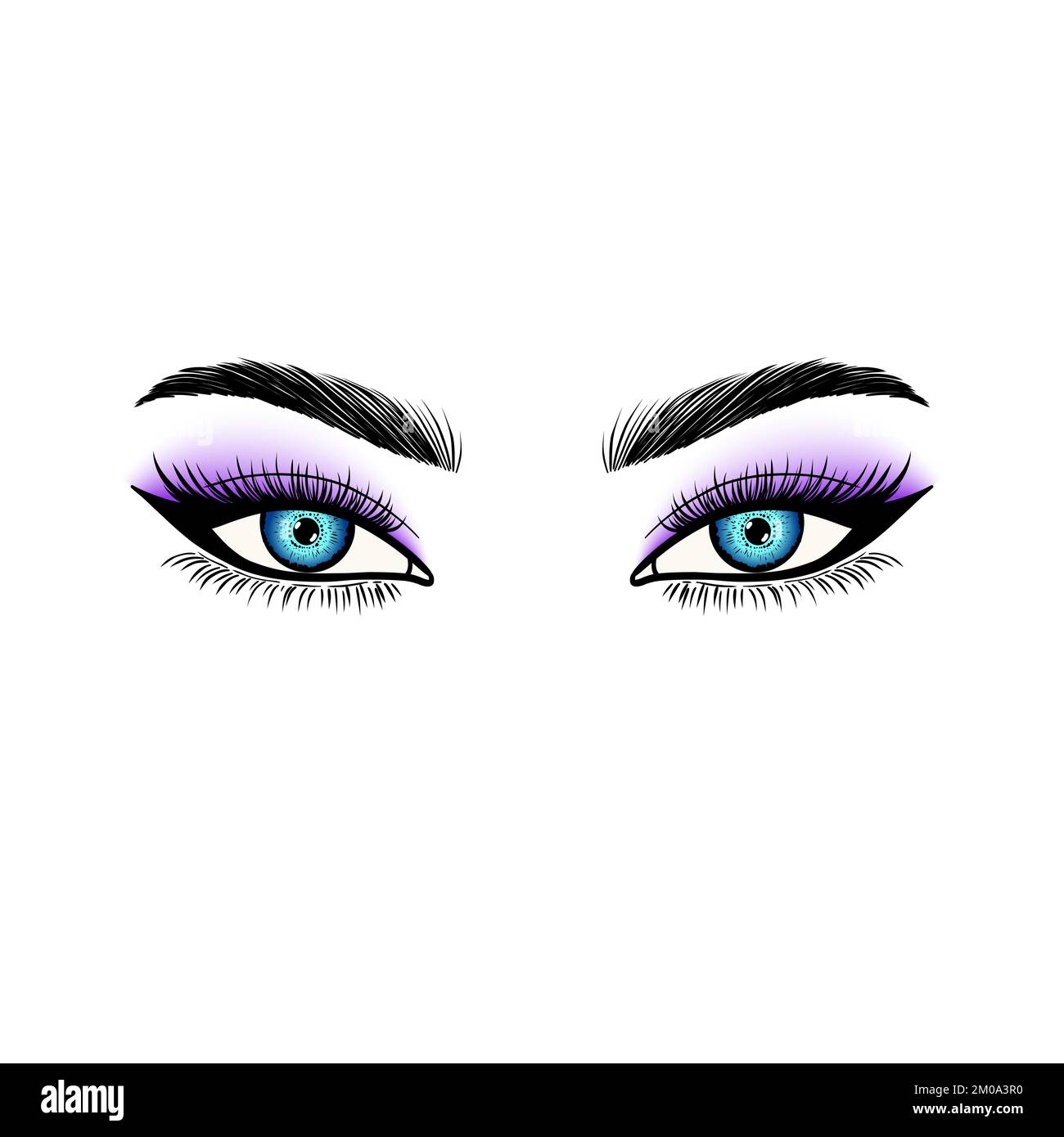 Eyes brows Stock Vector Images - Alamy