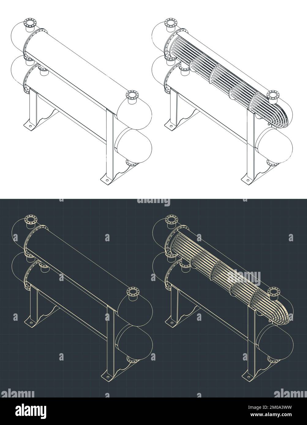 Stylized vector illustration of isometric blueprints structure of shell ...