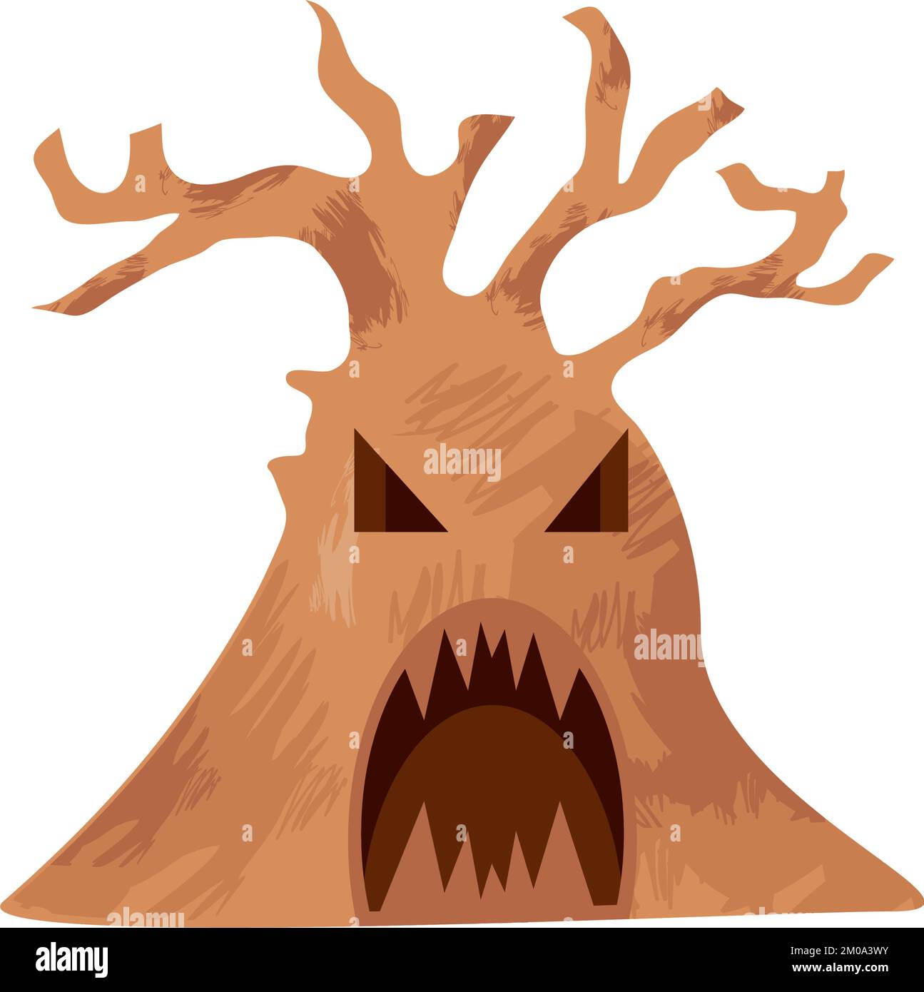 scary dry tree enchanted Stock Vector Image & Art - Alamy