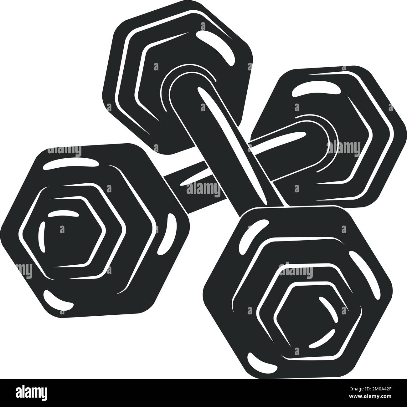 dumbbells gym equipment Stock Vector Image & Art - Alamy