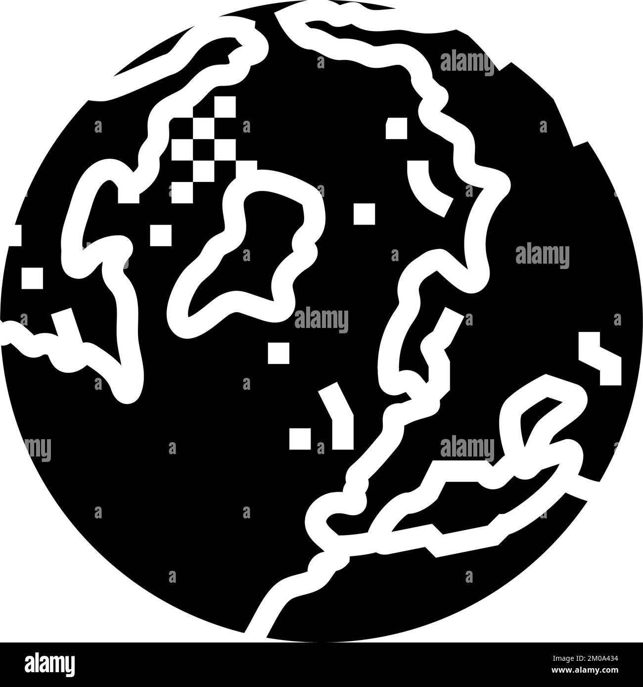 Earth blue globe arctic view Black and White Stock Photos & Images - Alamy