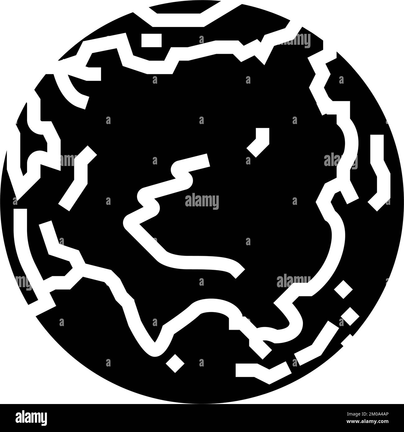 asia earth planet map glyph icon vector illustration Stock Vector Image ...