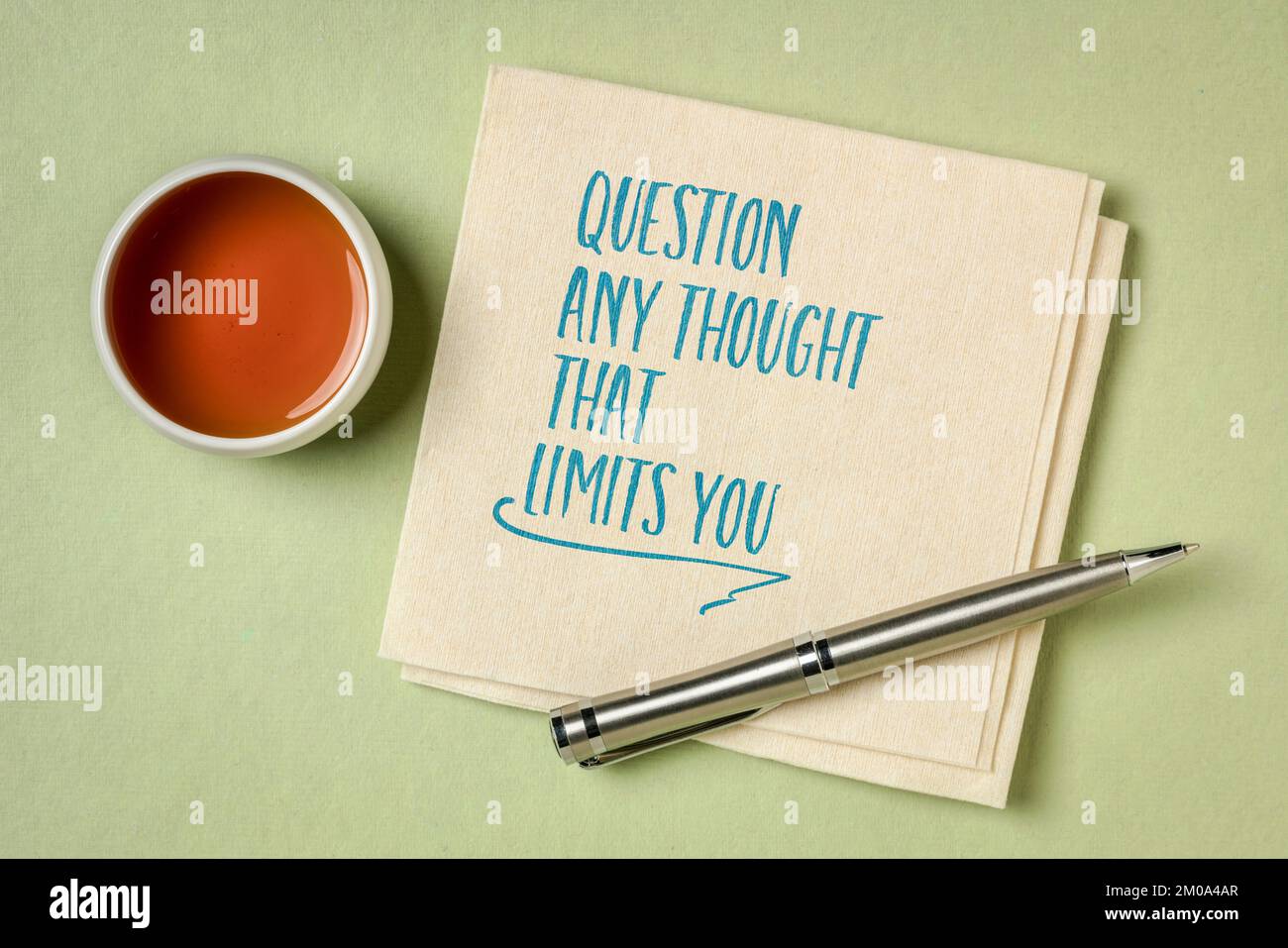 question any thought that limits you - inspirational advice written on ...