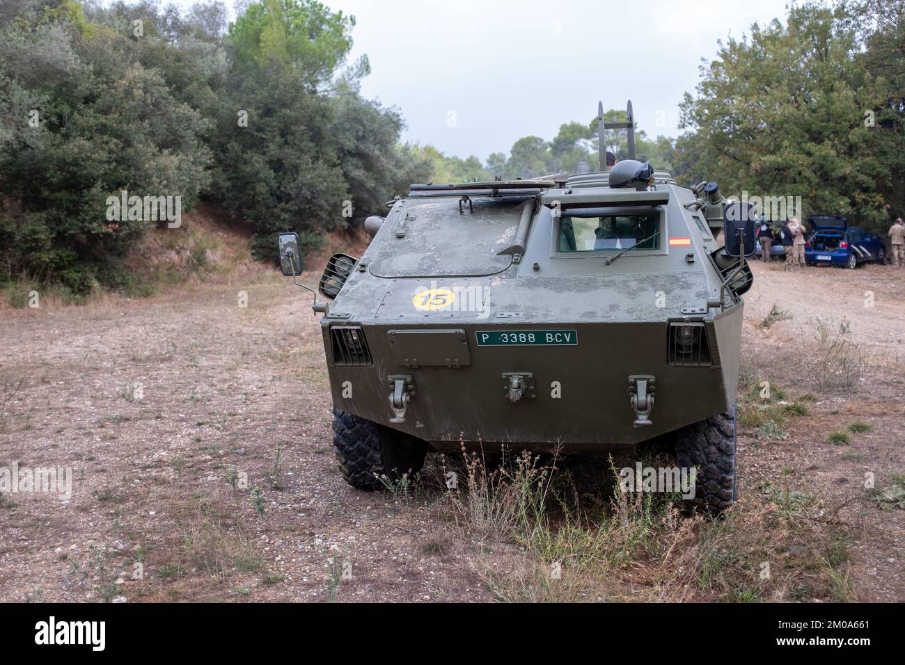 Barcelona, Spain - October 20, 2019: Airsoft game with BMR, (Medium ...