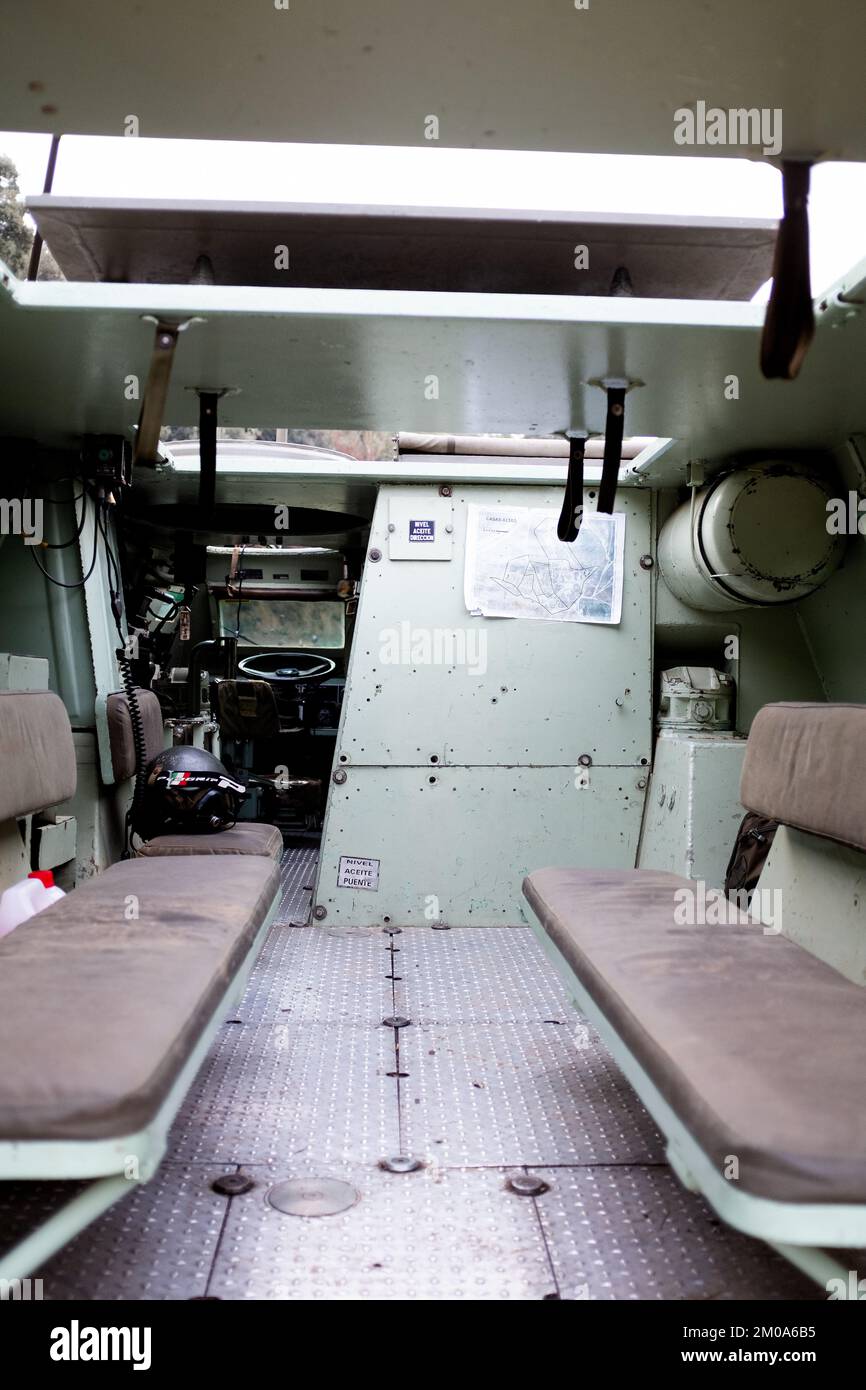 Barcelona, Spain - October 20, 2019: Airsoft game with BMR, (Medium ...