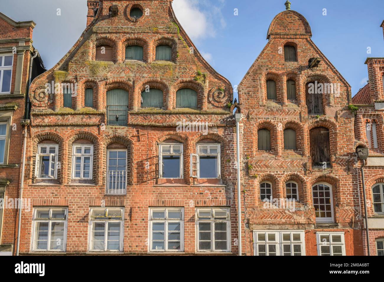 Altbauten, Platz Am Sande, Südseite, Lüneburg, Niedersachsen ...