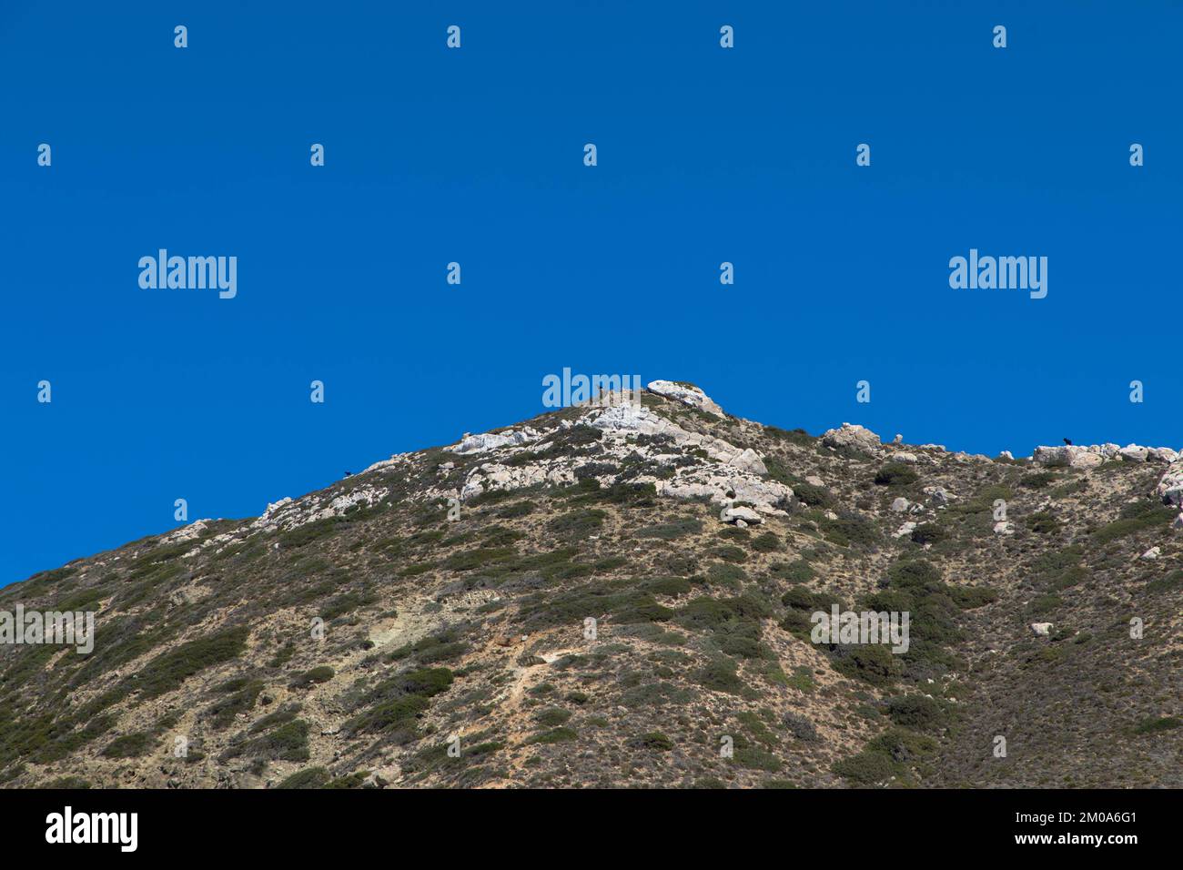 Panoramic view of Mount Attavyros. Is the highest mountain on the ...