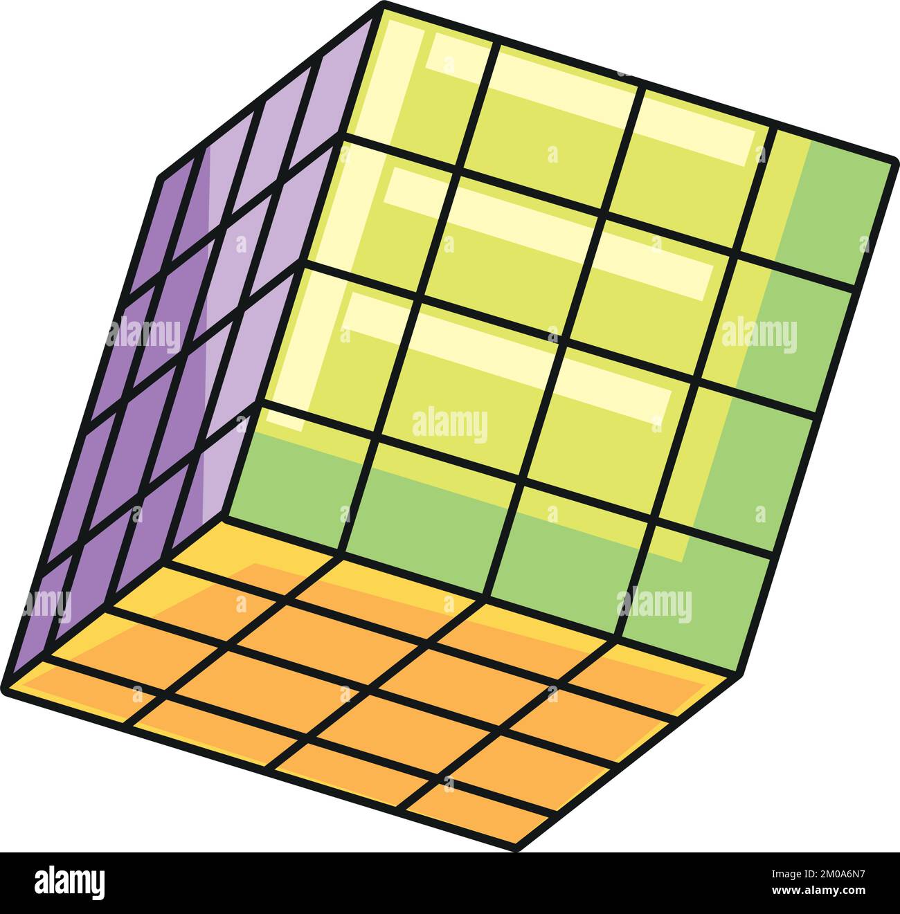 rubik cube pop art nineties Stock Vector Image & Art - Alamy