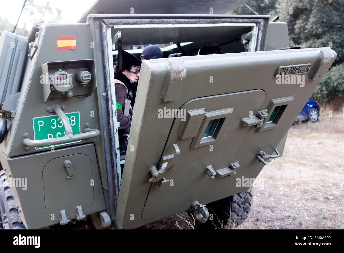 Barcelona, Spain - October 20, 2019: Airsoft game with BMR, (Medium ...