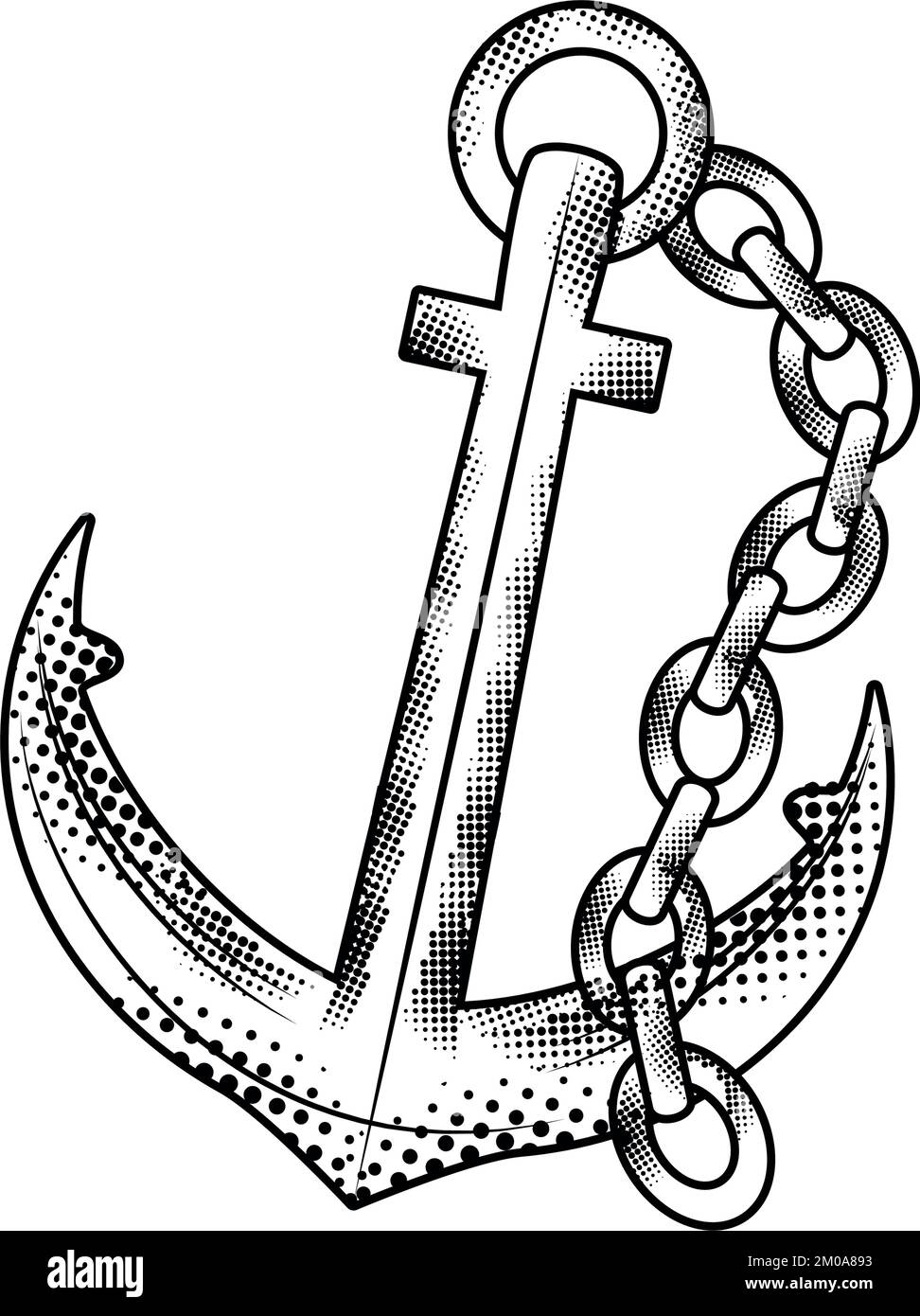 Anchor Tattoo Style Stock Vector Image And Art Alamy