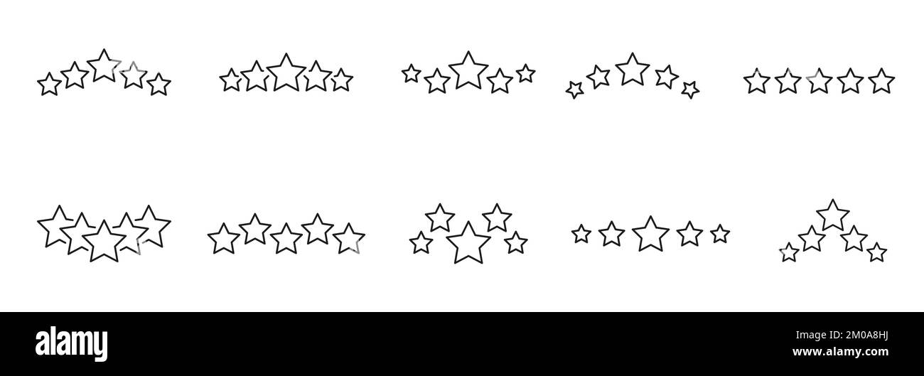 Best quality stars icons. Customer choice and review, client ranking ...