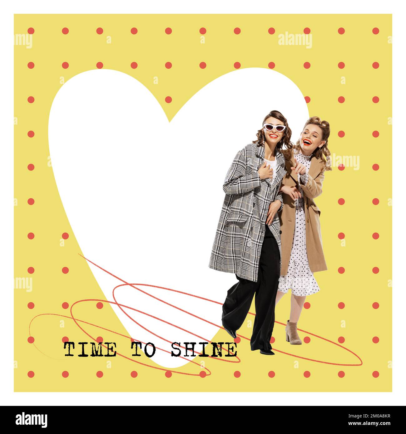 Poster trend collage happy Cut Out Stock Images & Pictures - Alamy